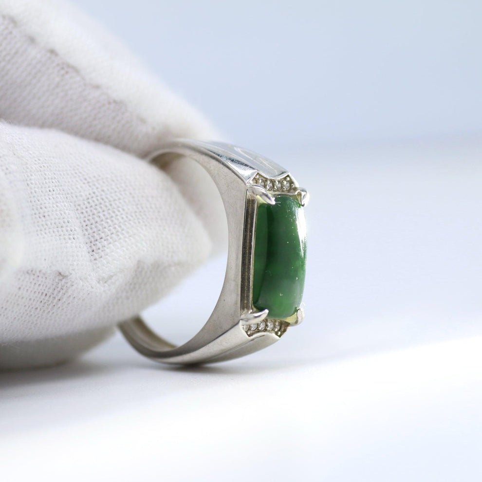 Type A Jadeite Jade Inlay Ring Series – Jade-collector.com