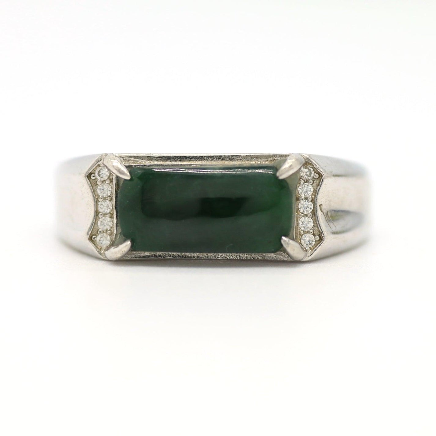 Type A Jadeite Jade Inlay Ring Series – Jade-collector.com