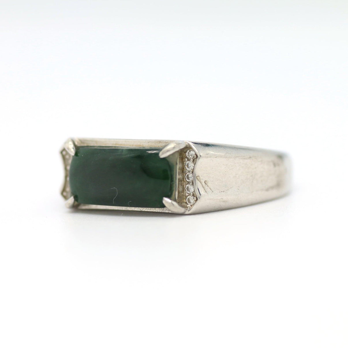 Type A Jadeite Jade Inlay Ring Series – Jade-collector.com