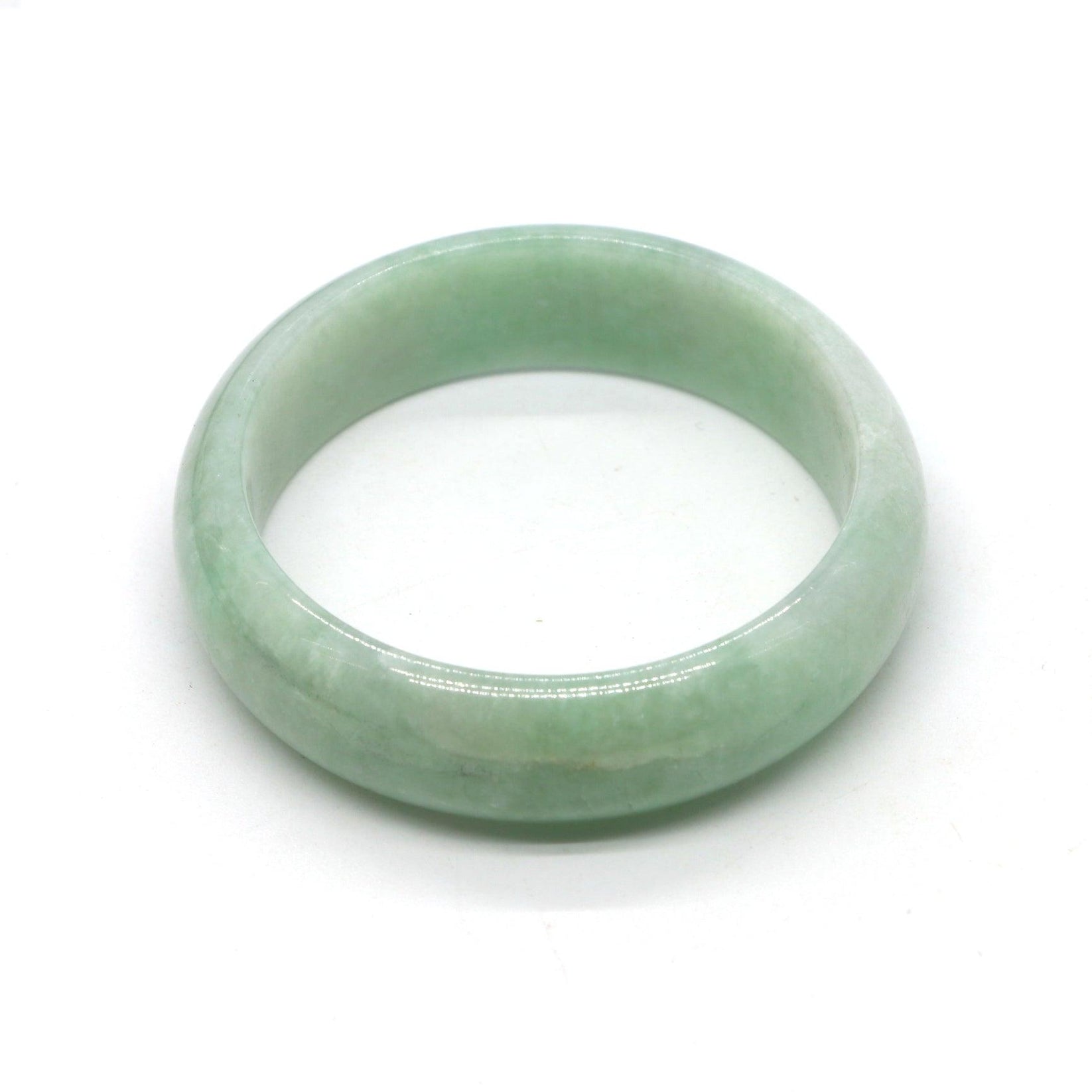 Type A Certified Jadeite Jade Bangle Size 54 -56mm B0BN7JBF56 – Jade ...